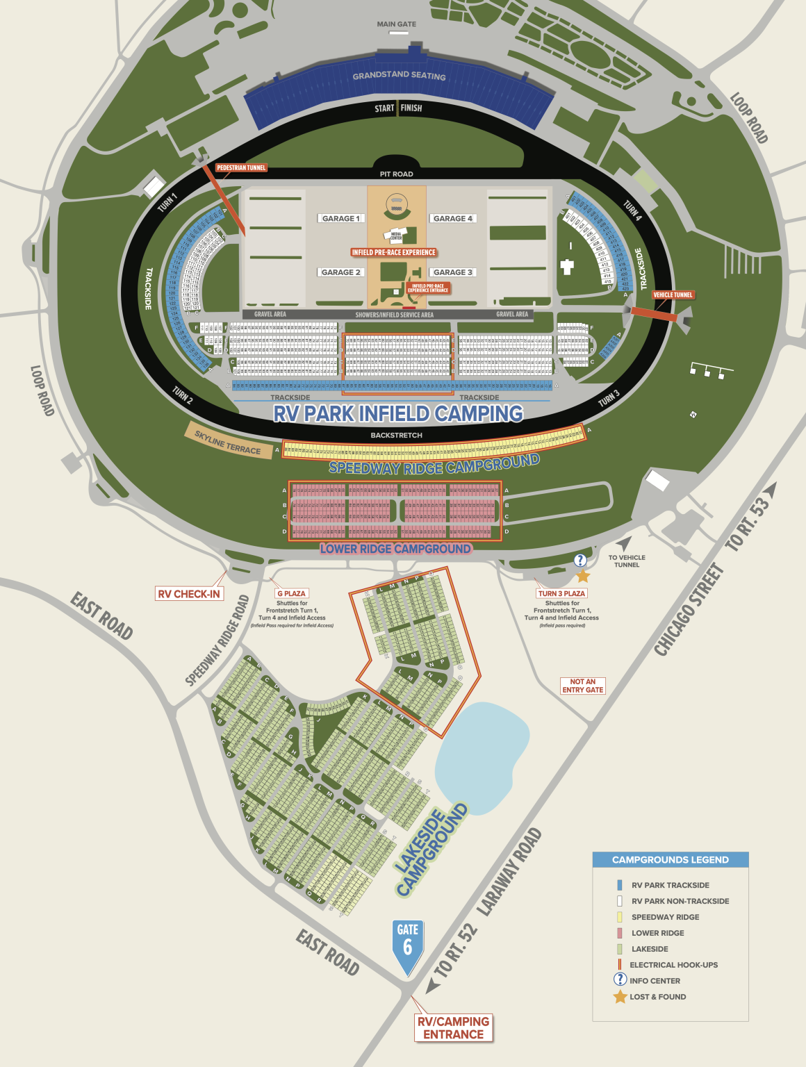 Maps & Policies | Chicagoland Speedway